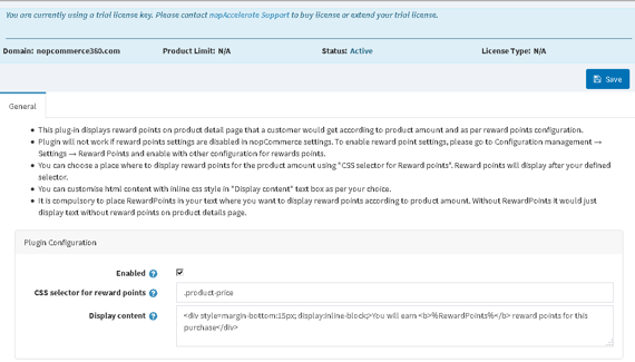 Display Reward Points Plugin For NopCommerce 3.80- nopAccelerate Shop